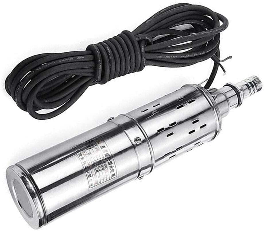 Miumaeov 12V DC Submersible Solar Water Pump Deep Well stainless steel ...