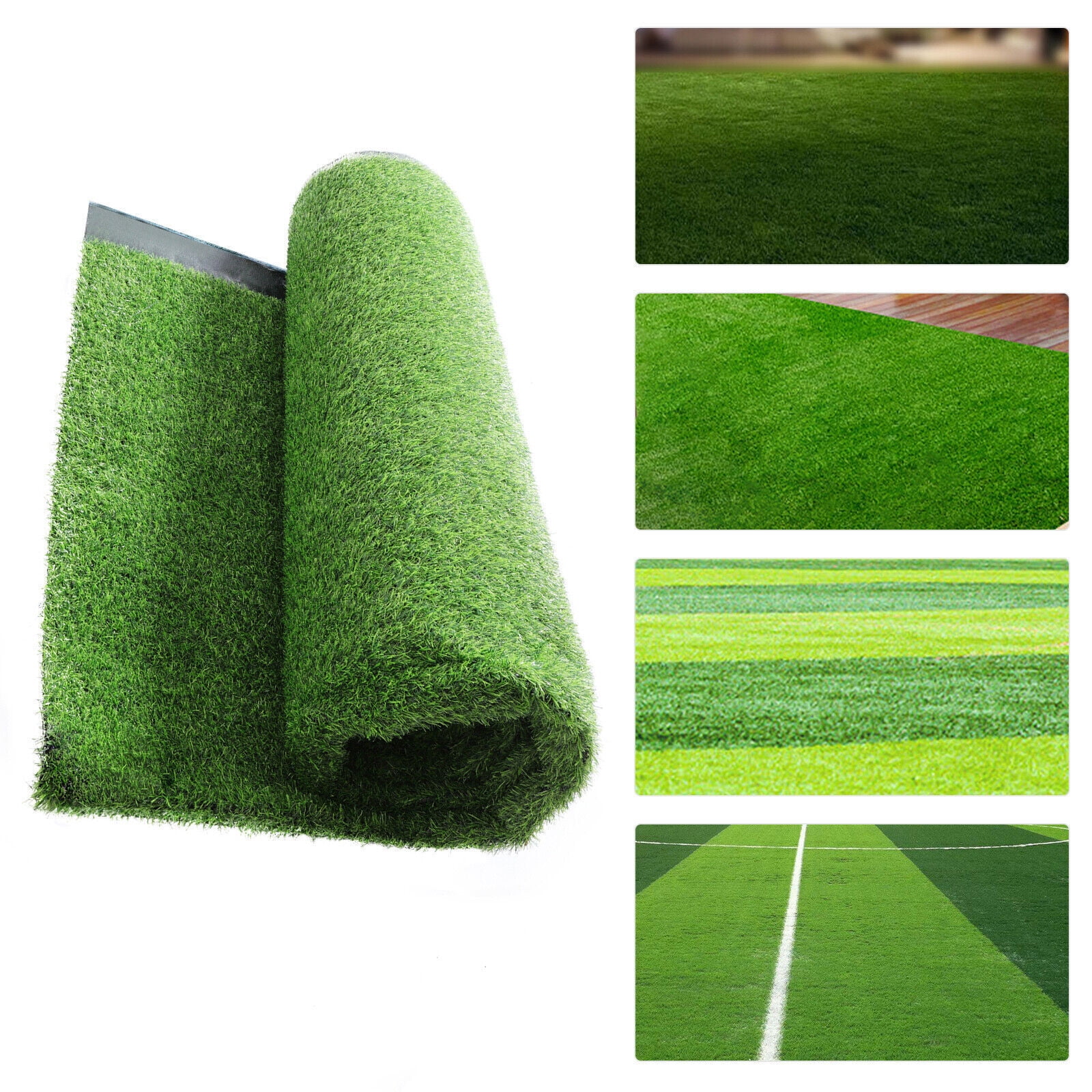 Miumaeov 13 ft x 6.56 ft Artificial Grass Rug Fake Synthetic Garden ...