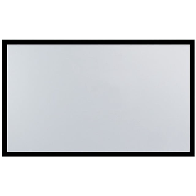 Miumaeov 130" Fixed Aluminum Frame Projector Screen White Glass Fiber ...