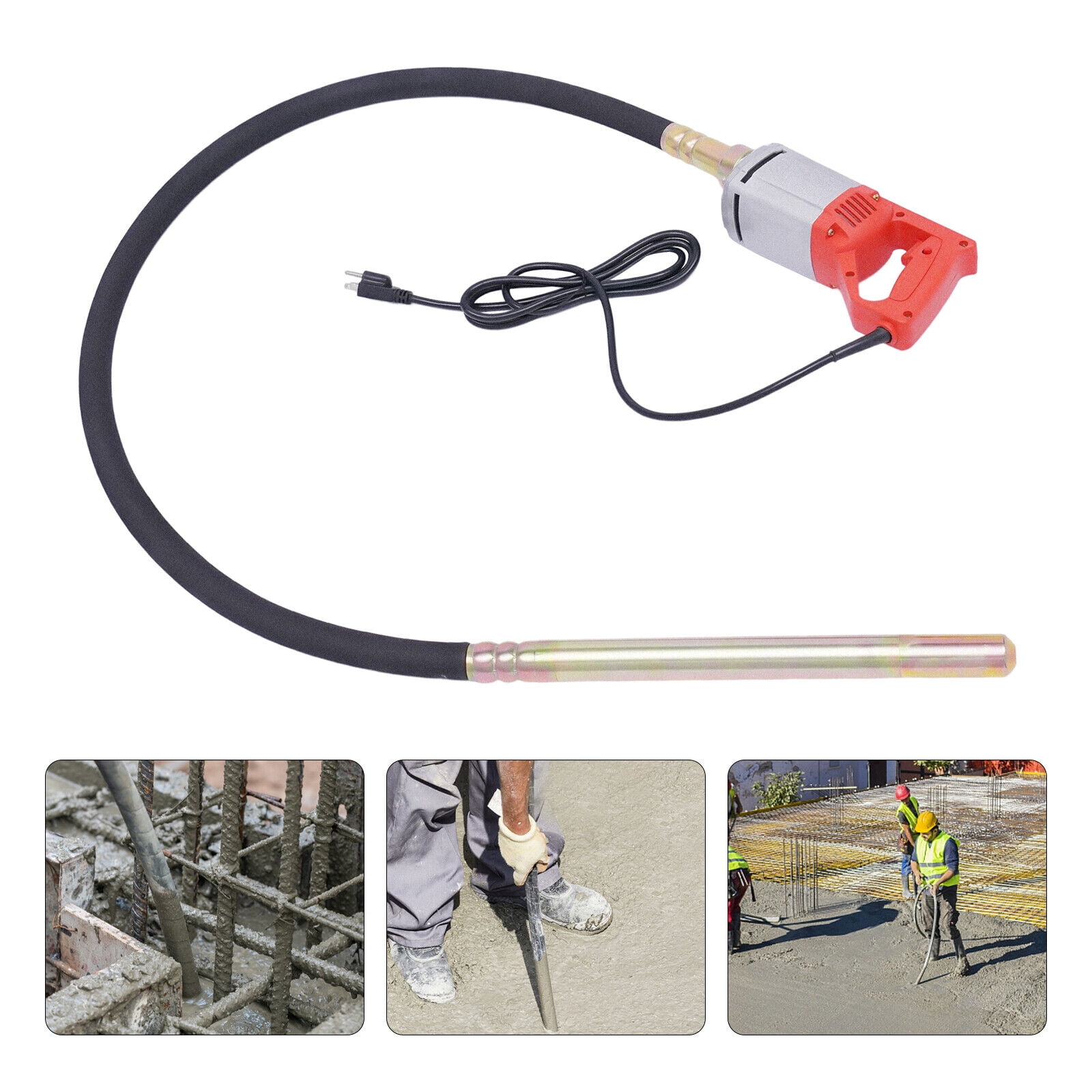 Miumaeov 1300W Electric Power Concrete Vibrator Handheld Concrete ...