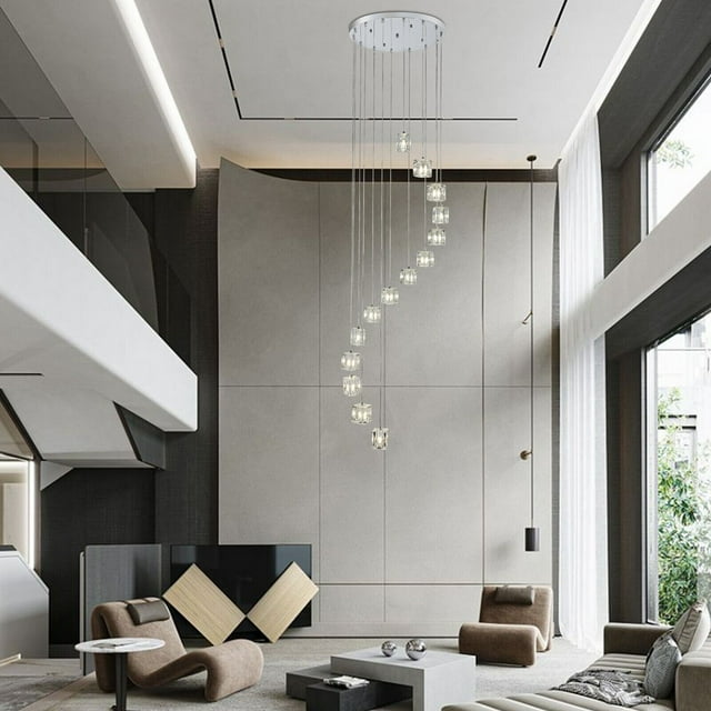 Miumaeov 14-Lights Modern Crystal Chandeliers Raindrop Pendant Light ...