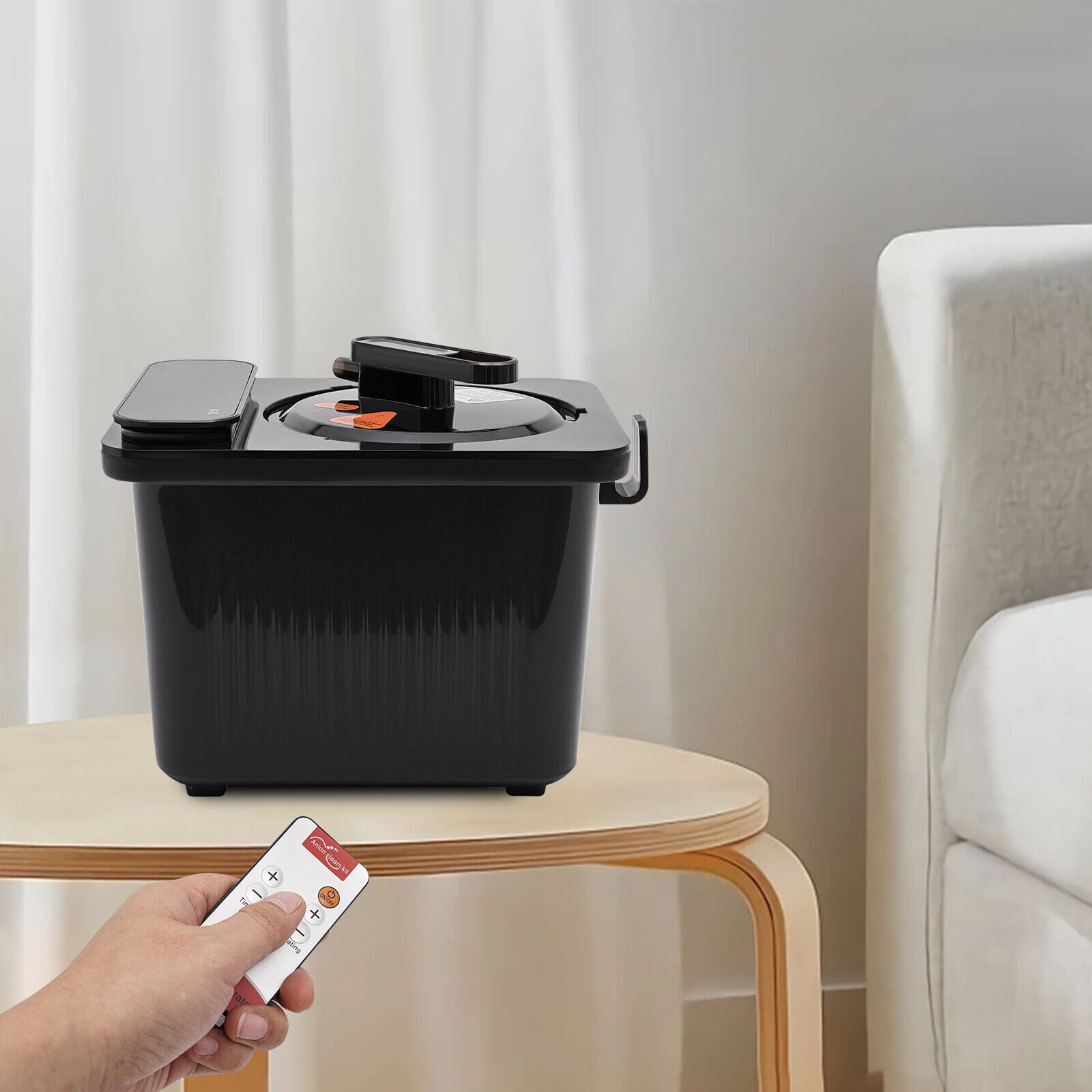 Miumaeov 1400W 4L Portable Sauna Steamer Pot Home Spa Steam Generator ...