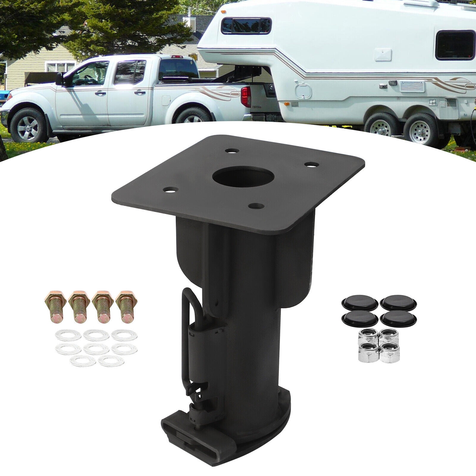 Miumaeov 15" Fifth (5th) Wheel RV Camper Trailer Adapter Hitch to ...