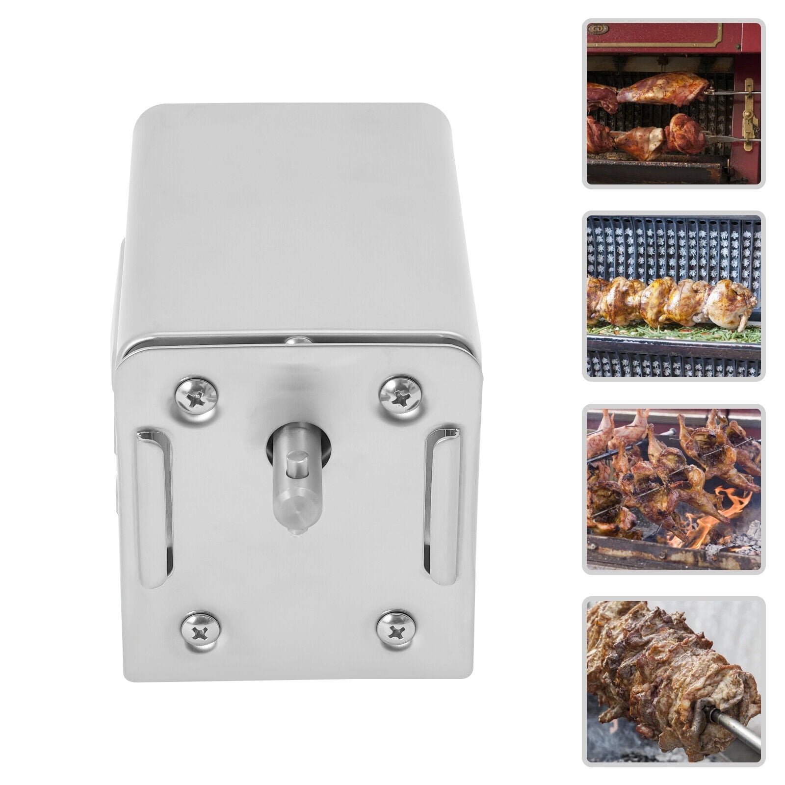 Miumaeov 15W 110V Electric Barbecue Motor Roast Stainless Steel BBQ ...