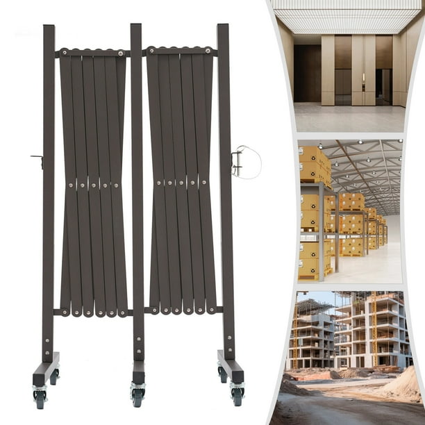 Miumaeov 16.4Ft Adjustable Barrier Gate Industrial Expandable Metal ...