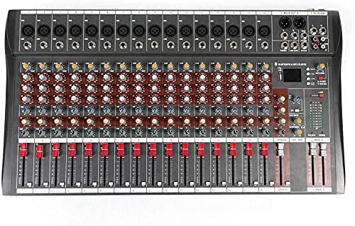 Miumaeov 16 Channel Sound Mixing Console Board USB Professional DJ ...