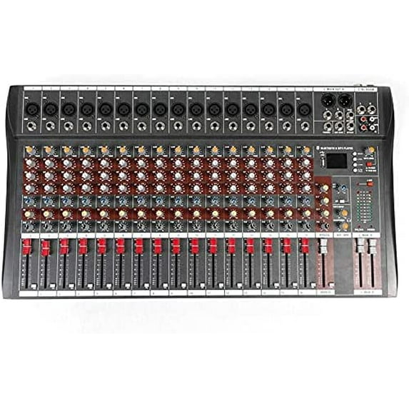 Miumaeov 16 Channel Sound Mixing Console Board USB Professional DJ ...