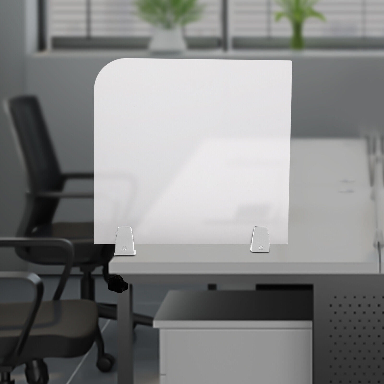 Miumaeov 17*18*2in Acrylic Desk Divider Translucent Office Partition ...