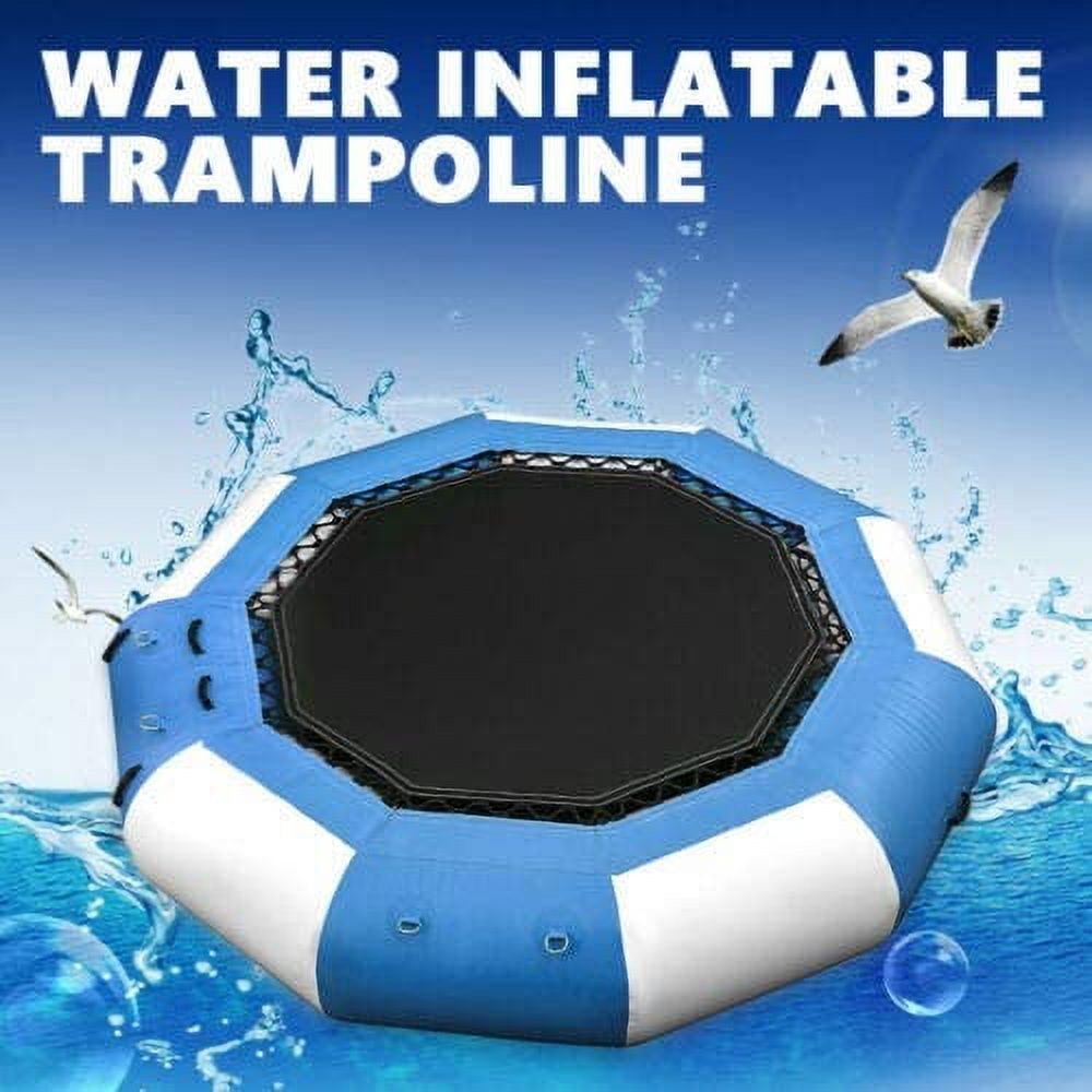Miumaeov 17Ft Inflatable Water Trampoline Bouncer for Lake Sports ...