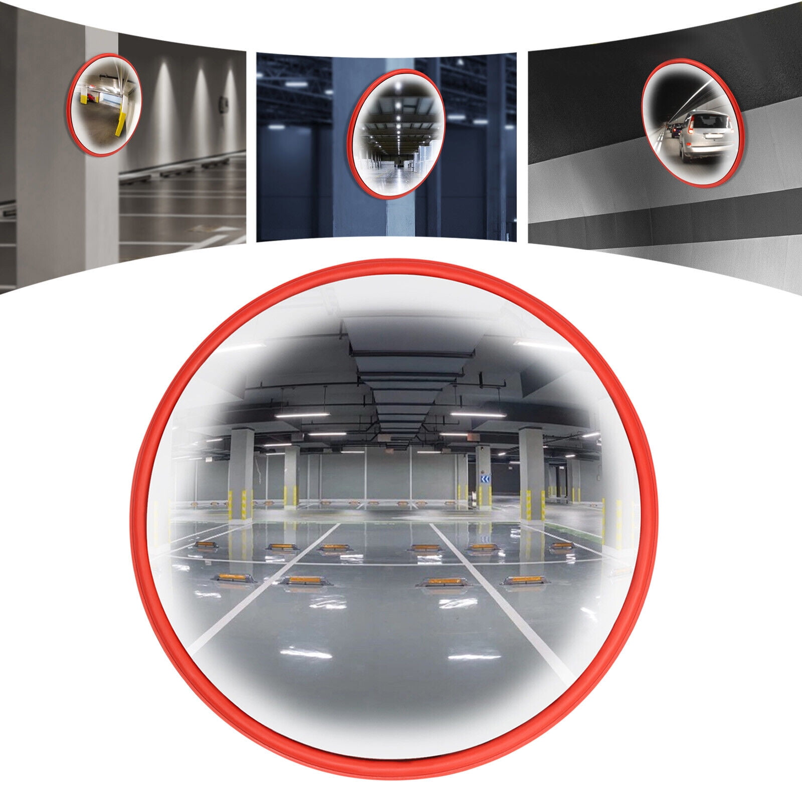 Miumaeov 18" Wide Angle Security Curved Convex Road Mirror Traffic ...