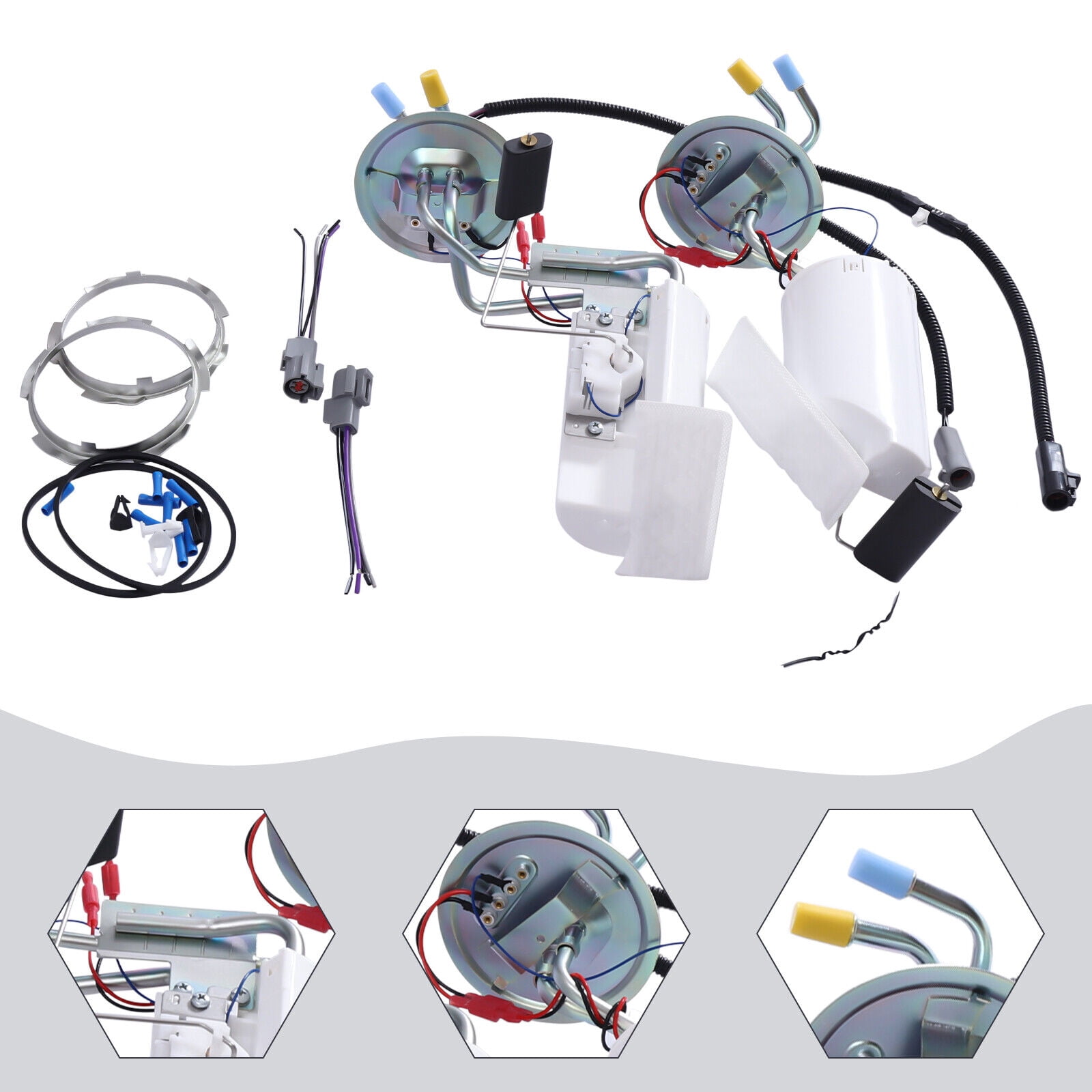 Miumaeov 2* Front & Rear Fuel Pump Module Set Assembly SP2006H for 1992 ...