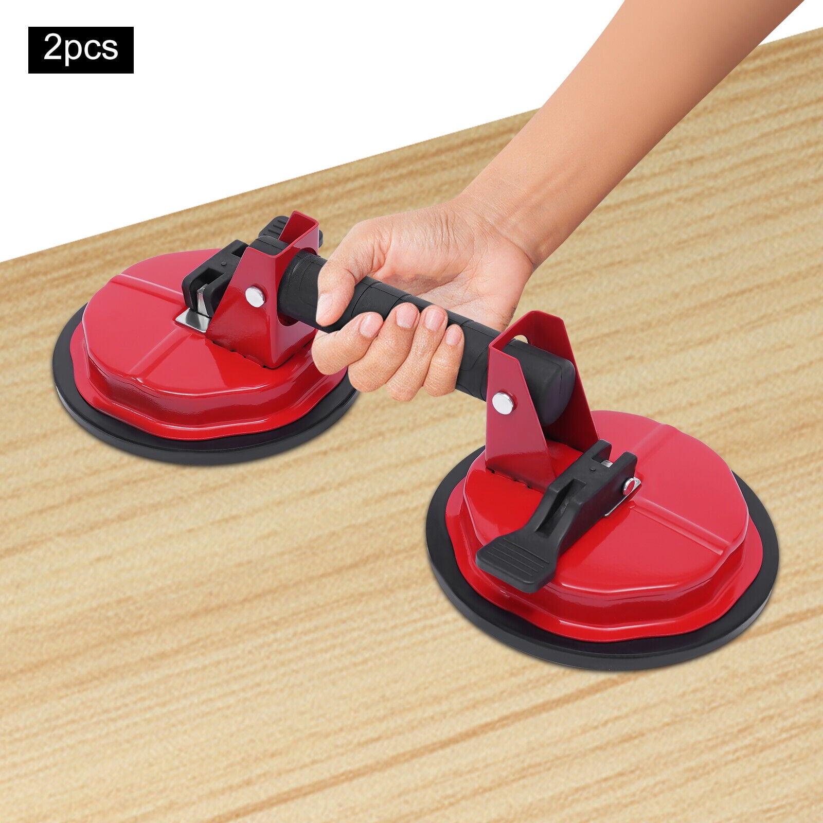 Miumaeov 2 Pack Heavy Duty Double Vacuum Suction Cups Industrial Glass ...