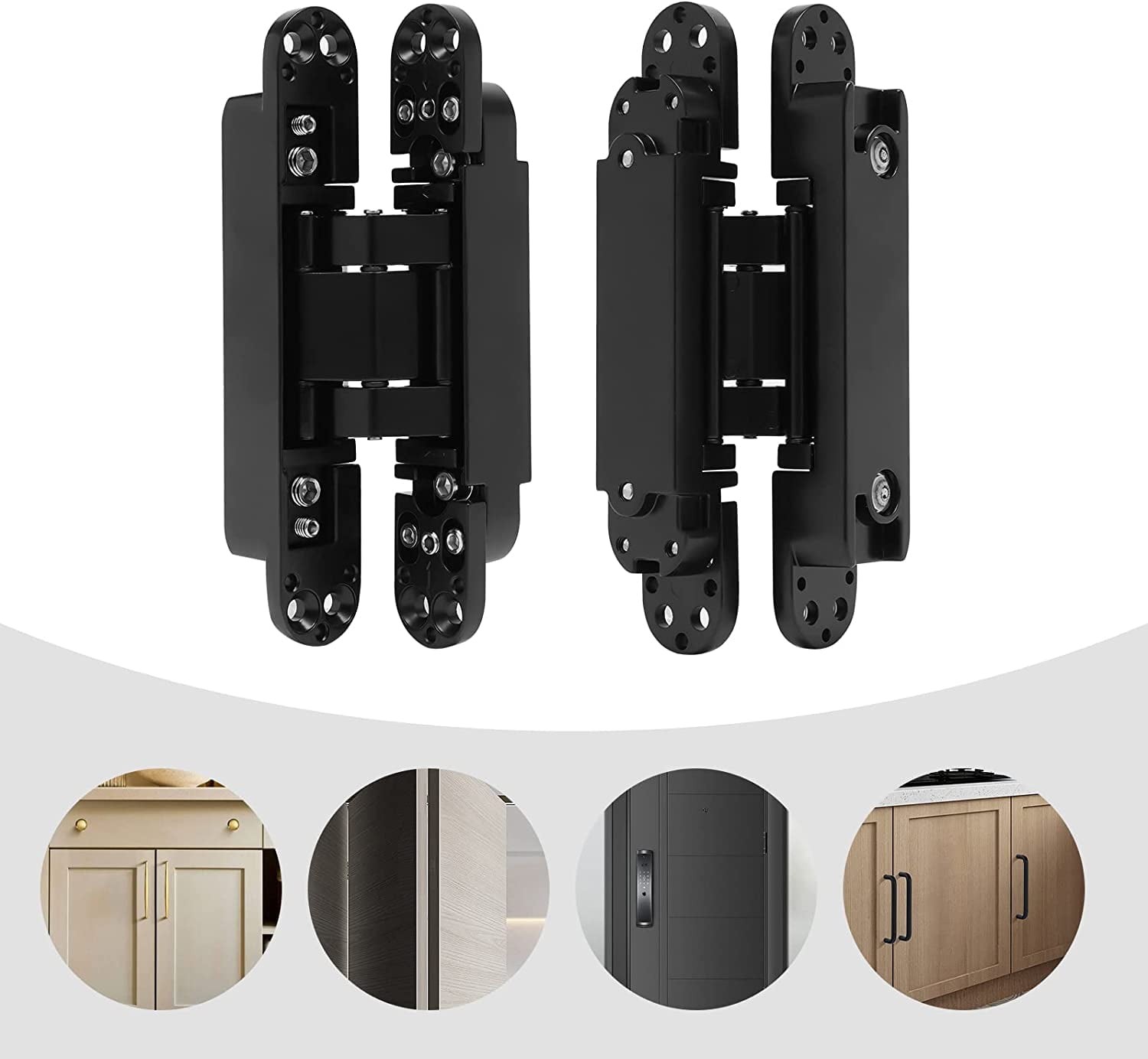 Miumaeov 2 Pcs 6 Inch Concealed Door Hinges Room Wooden Door Gate ...