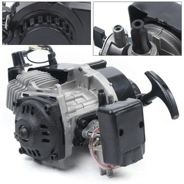 Miumaeov 2 Stroke 49CC Racing Engine Motor For Mini Pocket Bike Quad ...