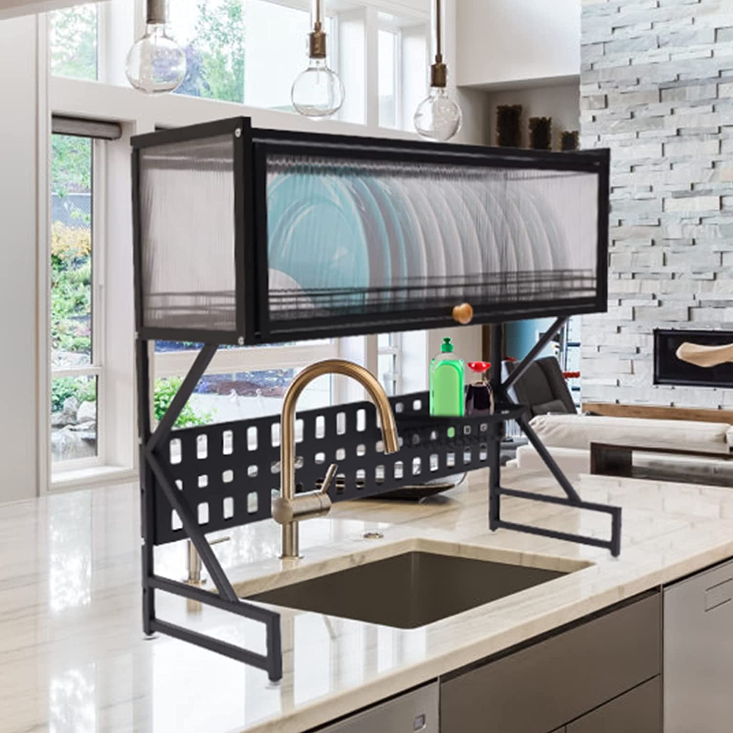 Miumaeov Stainless Steel 2-Tier Over Sink Dish Racks - Walmart.com