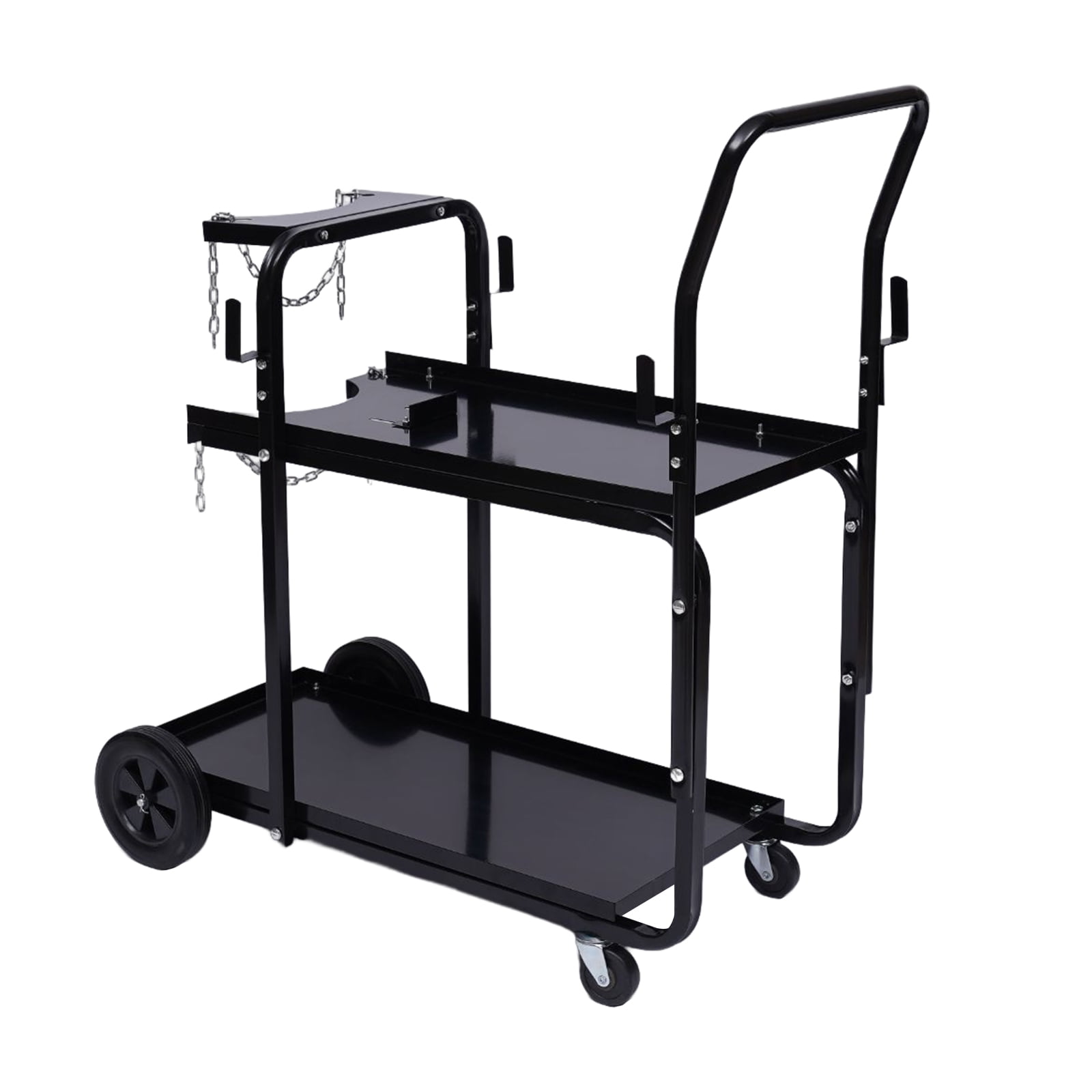 Miumaeov 2-Tier Welding Cart with Wheels, Cylinder Rack Storage ...