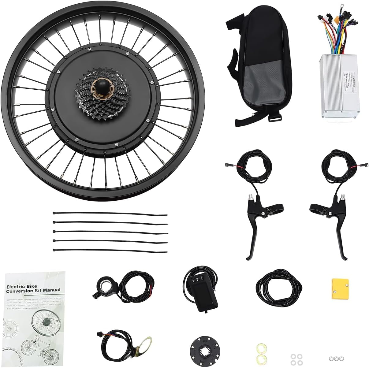 Miumaeov 20" Rear Wheel Electric Bike Conversion Kit, Ebike Conversion ...