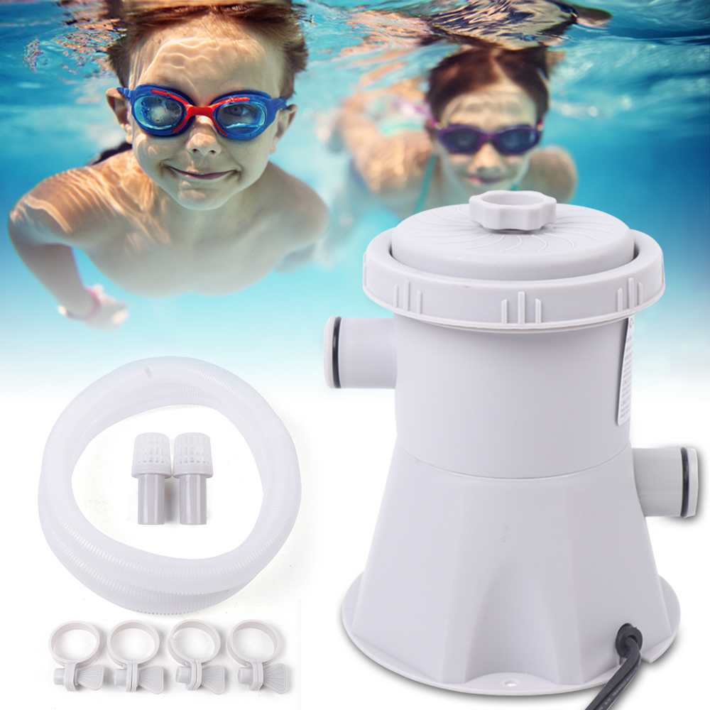 Miumaeov 20W Swimming Pool Filter Water Cleaner Filter Pump Above ...
