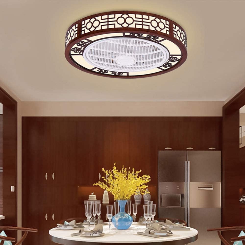 Miumaeov 22 Inch Ceiling Fan with Lights, Modern Ceiling Fan Chandelier ...