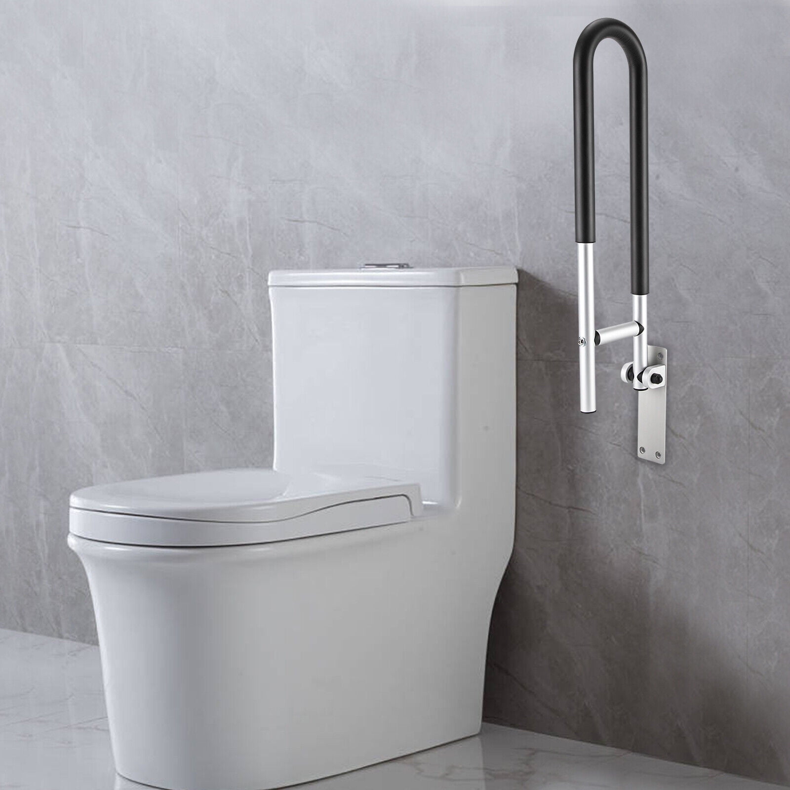Miumaeov 23.6 Inch Foldable Handrail Grab Bar Toilet Safety Support ...