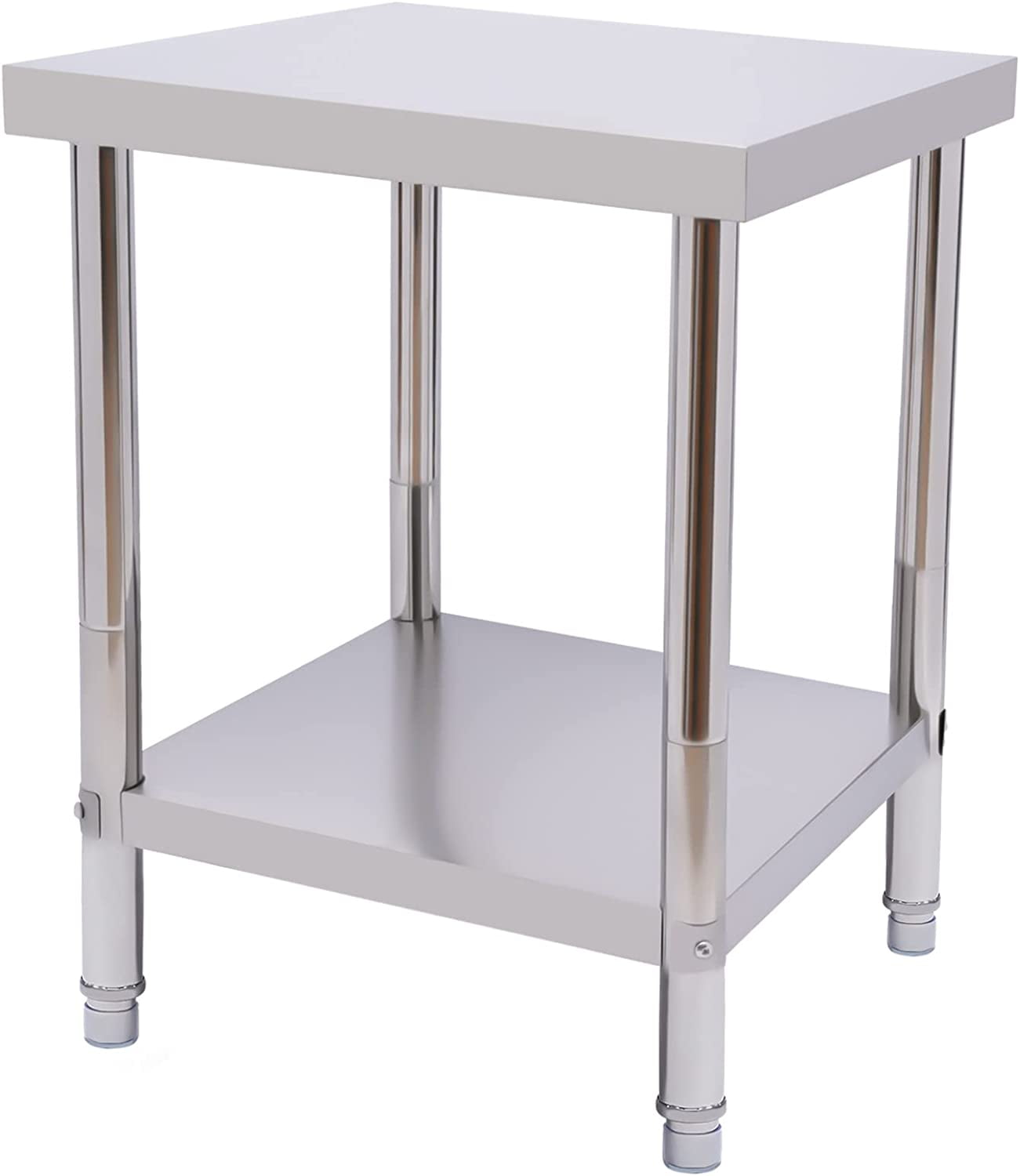 Miumaeov 24" x18" Kitchen Work Table Stainless Steel Heavy Duty Food ...