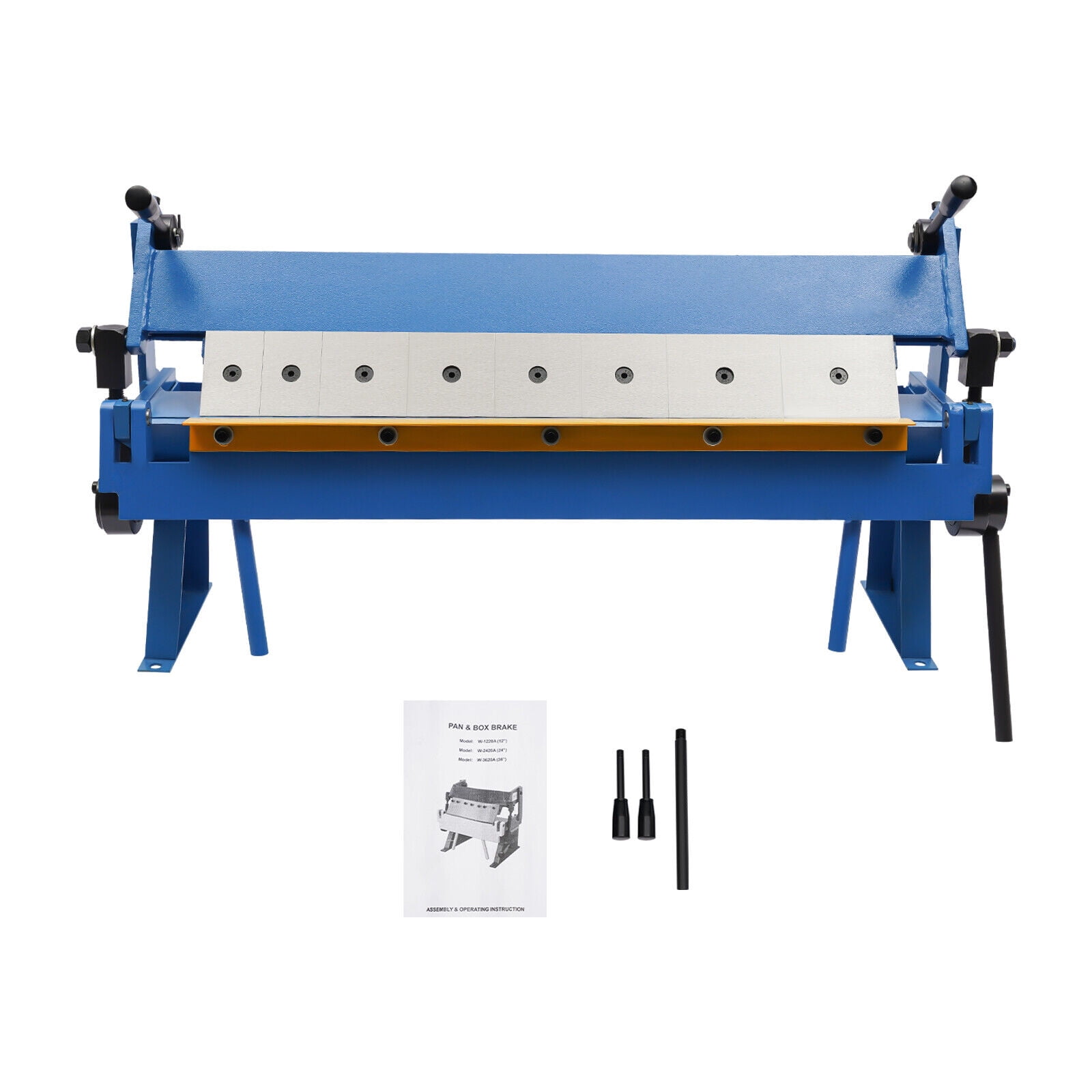 Miumaeov 24inch Pan and Box Brake w/ 5 Removable Fingers 0-135° Bending ...