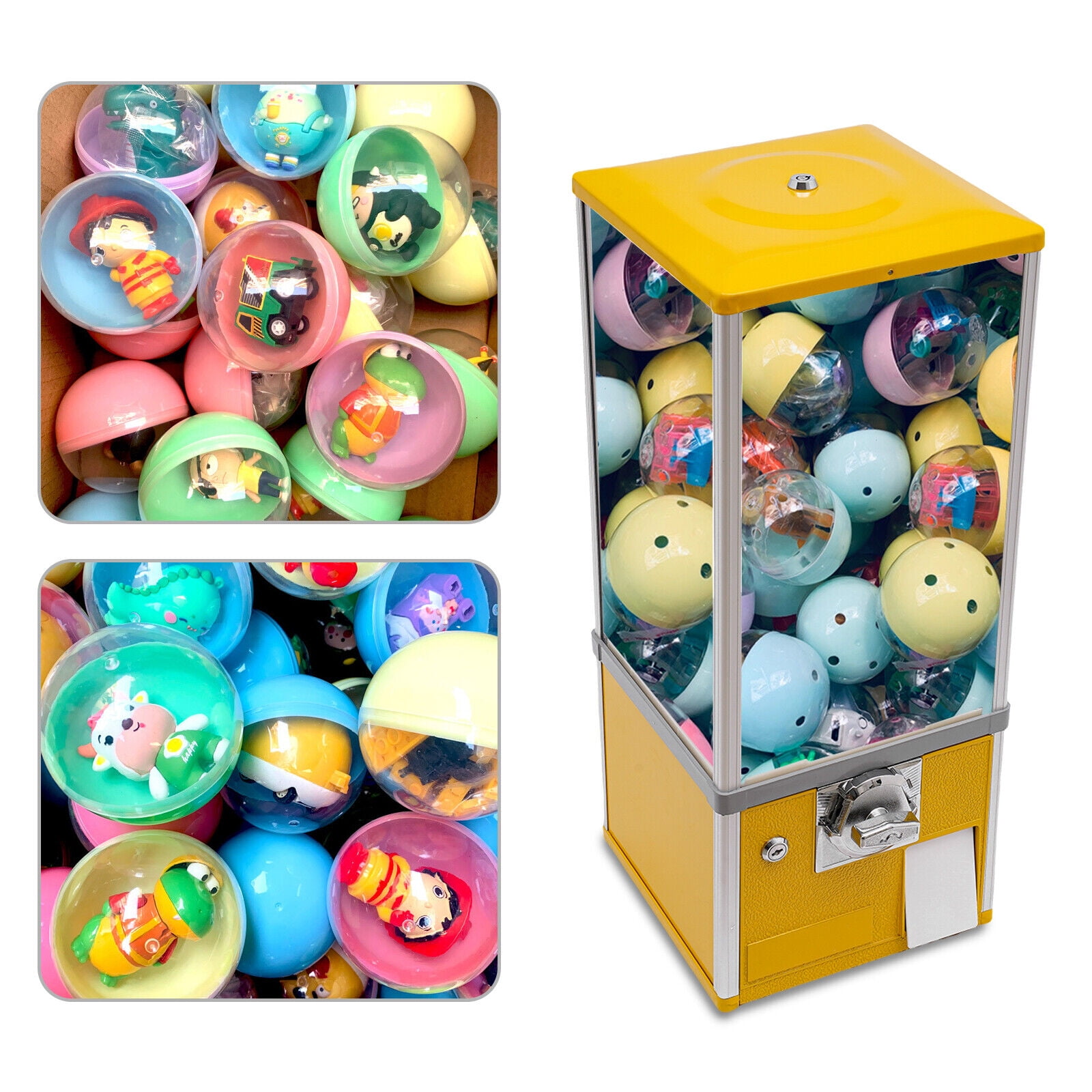 Miumaeov 25 Cents Yellow Capsule Toy Gumball Machine For Retail Store ...