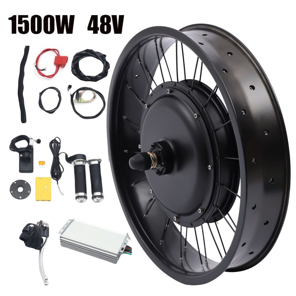 Miumaeov 26 inch 48V 1500W Rear Wheel LCD Hub Motor E-Bike Electric ...