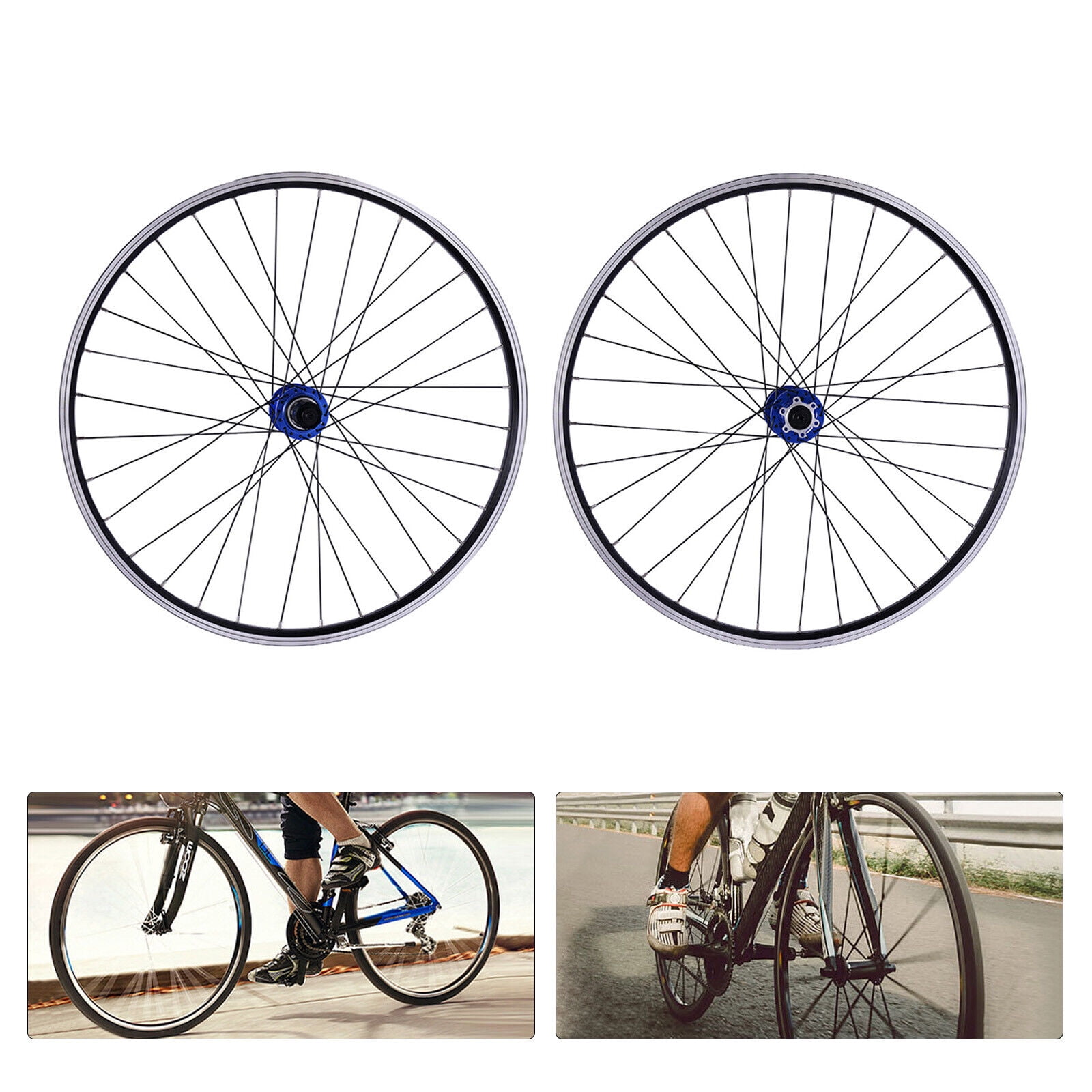 Miumaeov 27.5" Mountain Bike Front Rear Wheelset Aluminum Alloy Rim MTB ...