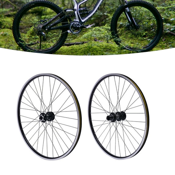 Miumaeov 27.5'' Mountain Bike MTB Wheel Set Aluminum Alloy Rim Disc ...