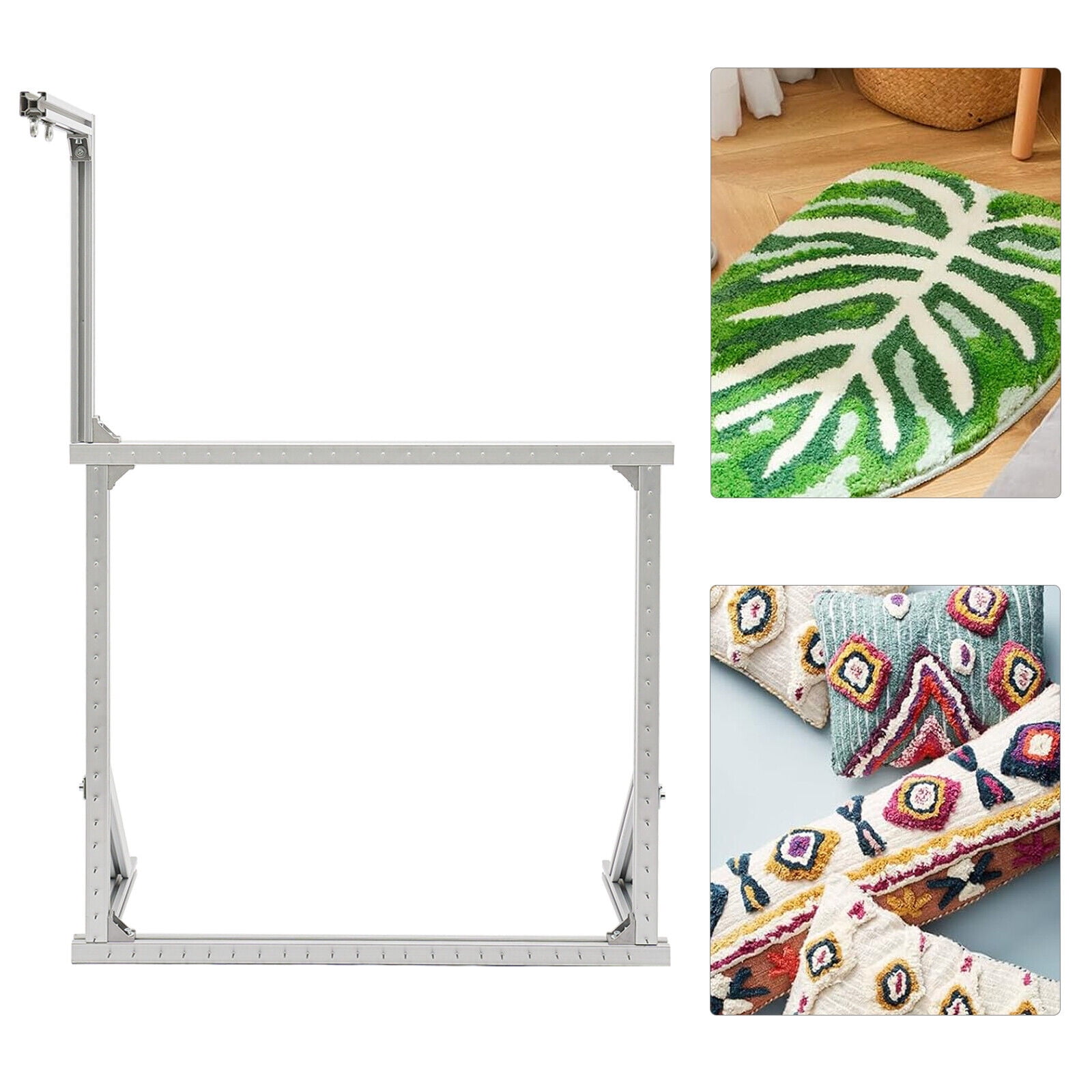 Miumaeov 27.5inch Aluminium Alloy Tufting Frame Rug Hooking Punch ...