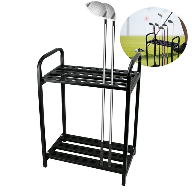 Miumaeov 27-Hole Golf Club Organizer Display Rack Golf Putter Storage ...