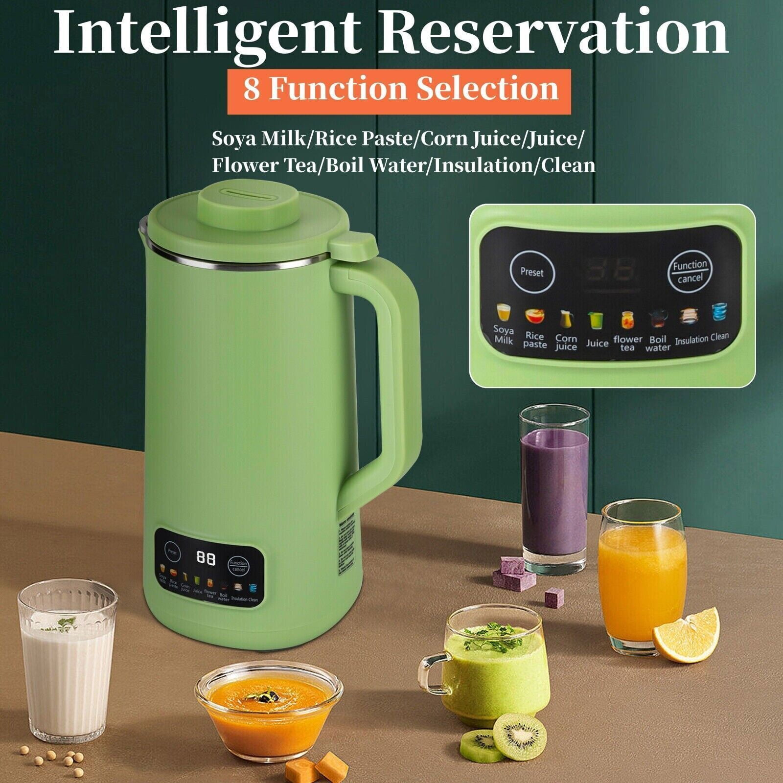 Miumaeov 28.16OZ Nut Milk Maker Machine Multi Automatic Almond Milk ...