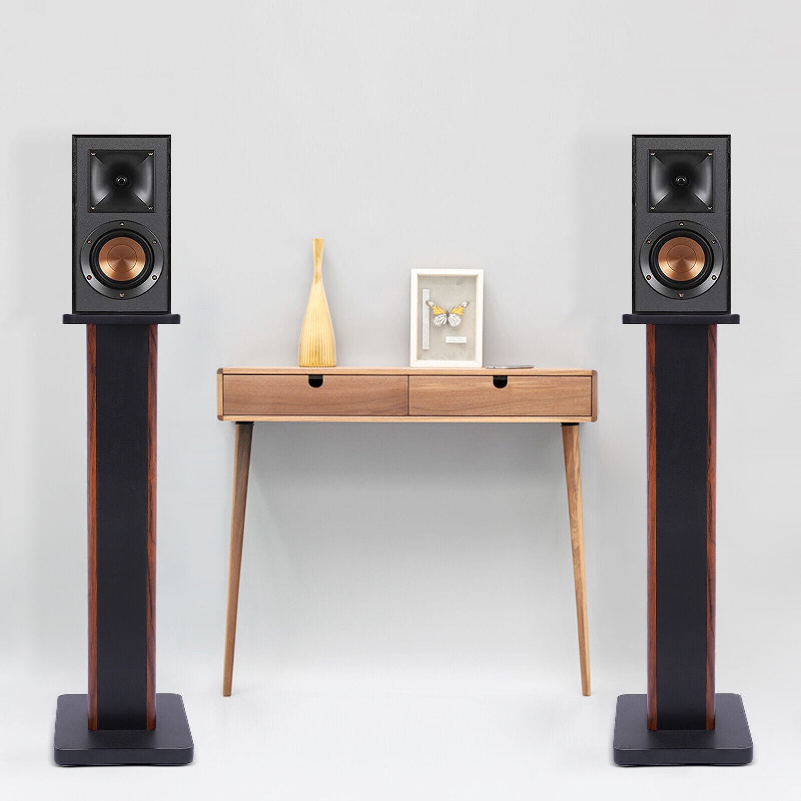 Miumaeov 28" Bookshelf Speaker Stands Floor Speaker Stands Heavy Duty ...