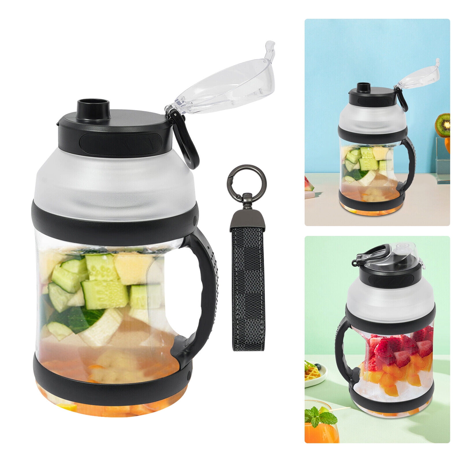 Miumaeov 2L Portable Juice Extractor Electric Blender Tabletop Juicer ...