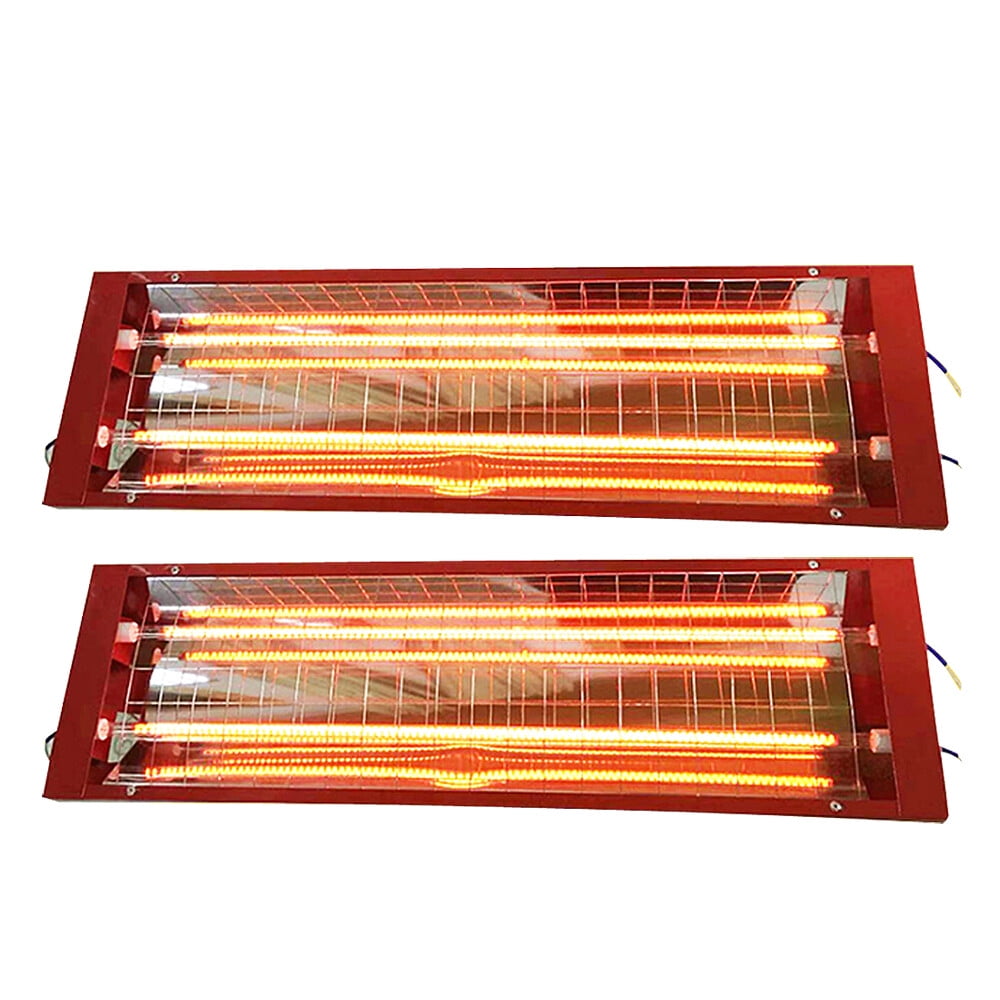 Miumaeov 2Pcs 2000W Spray Baking Booth Infrared Paint Curing Light ...