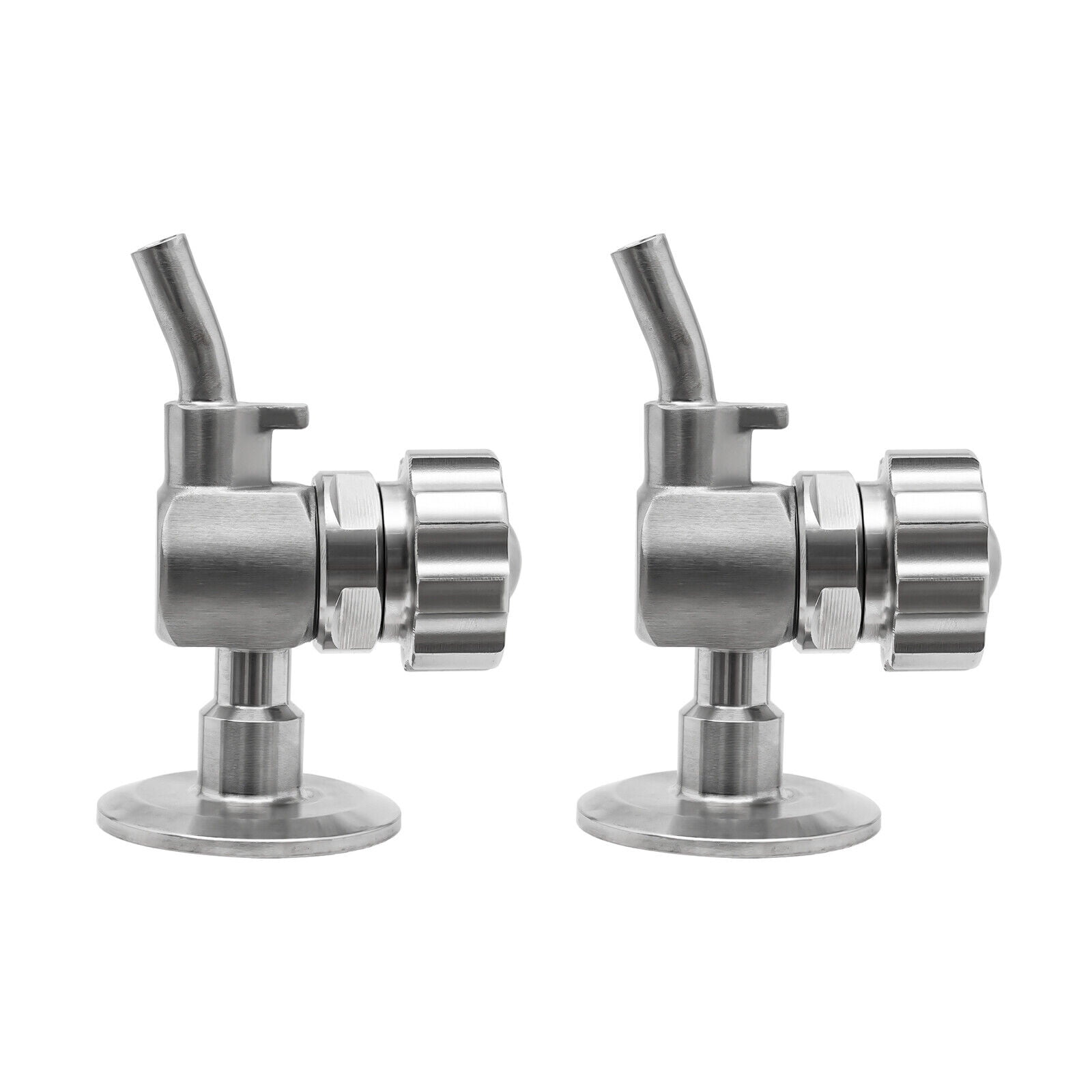Miumaeov 2pcs 1.5'' SS304 Stainless Sampling Valve Beer Sampling Valve Clamp End 150P Pressure ...