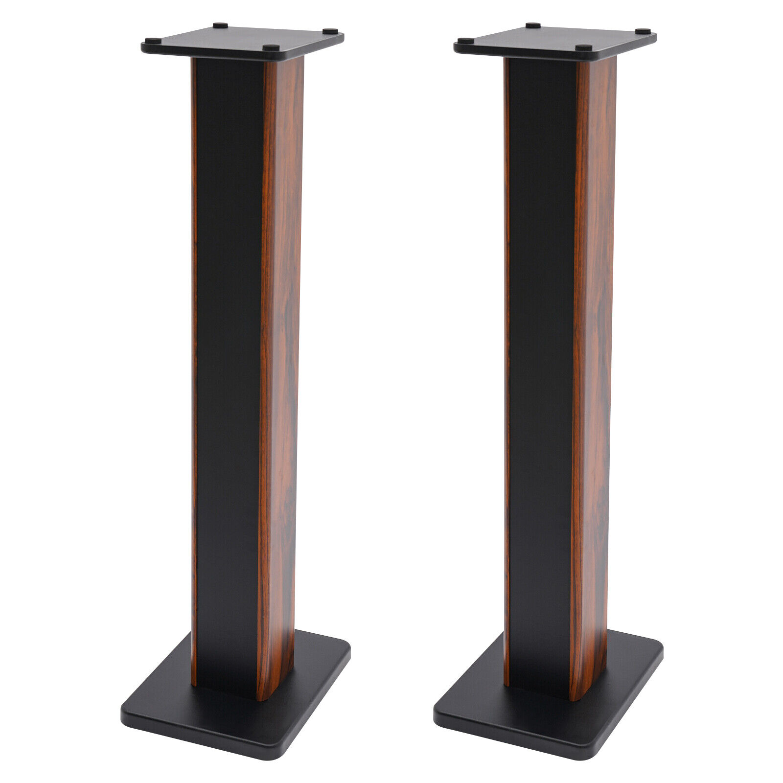 Miumaeov 2pcs 35.43in Tall Speaker Stands Bookshelf Theater Audio Support Holder Columns Kit ...