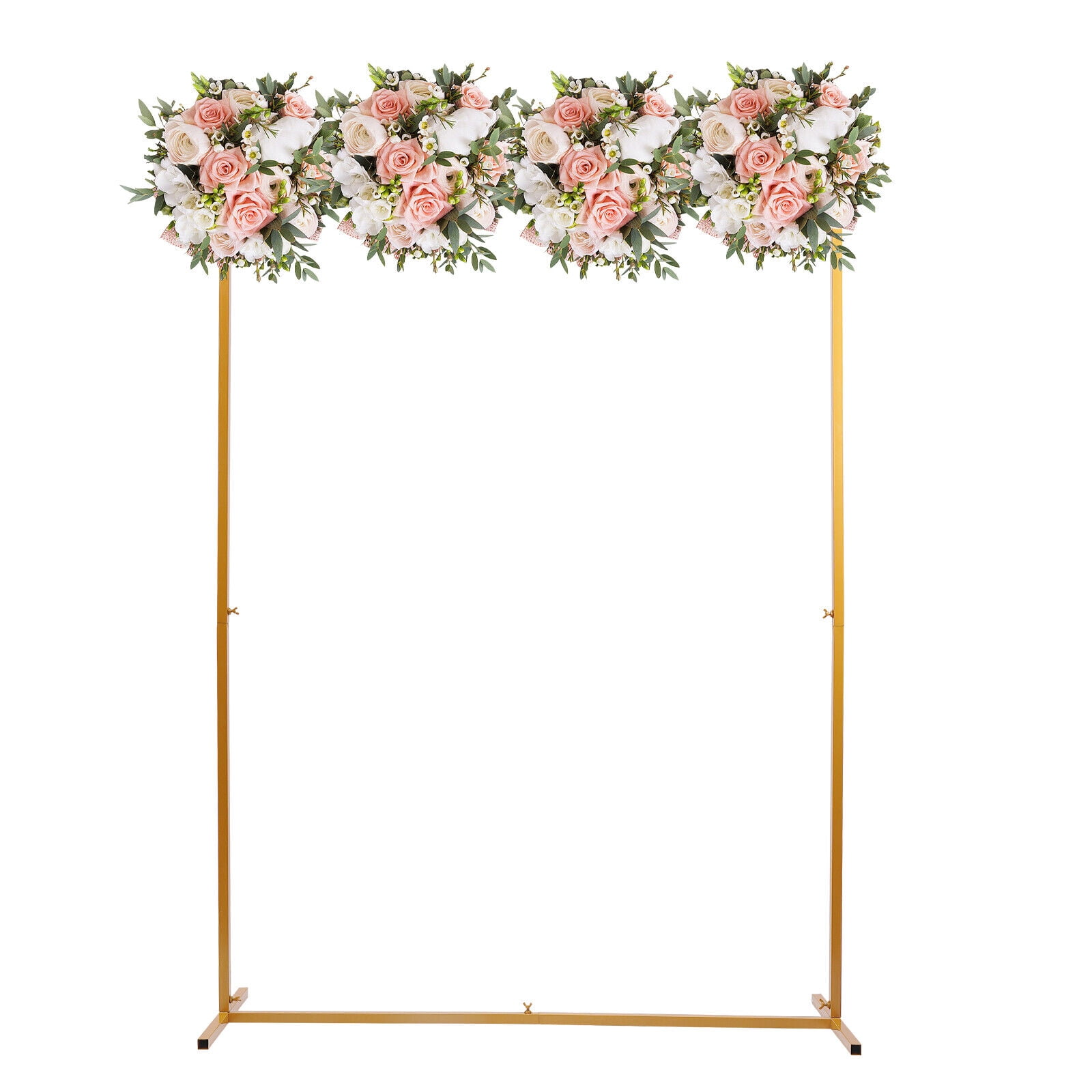Miumaeov 2x1.5m Wedding Arch Rack Garden Balloon Flower Frame Rectangle ...
