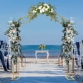 Miumaeov 2x2.4M Detachable A-shape Wedding Arch Metal Arch Wedding ...
