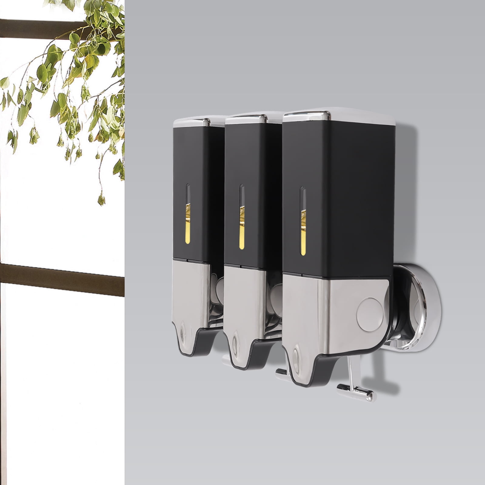 Miumaeov 3 in 1 Shampoo and Soap Dispensers, Triple Wall Mount Shower ...