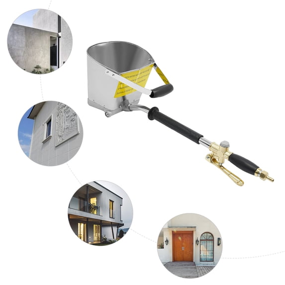 Miumaeov 3.5L/118.35oz 4-Holes Spray Gun Air Powered Cement Spray Gun ...