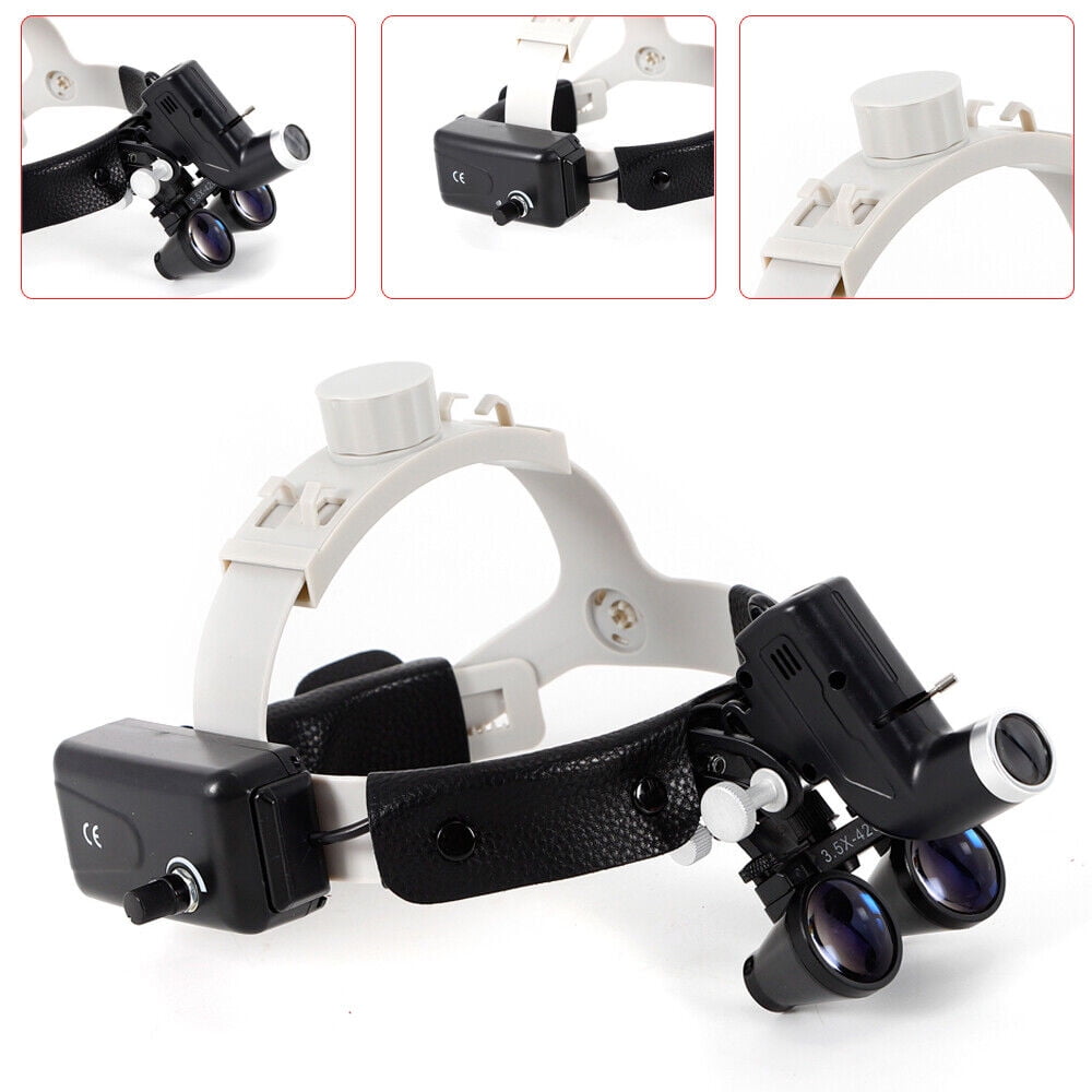 Miumaeov 3.5X Headband Loupes Dental Medical Surgical Binocular ...