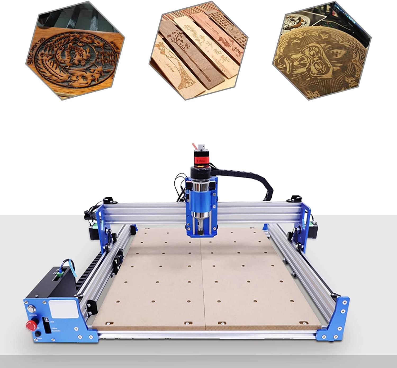 Miumaeov 3 Axis USB CNC 4040 Wood Electric Tool - Router Engraver ...