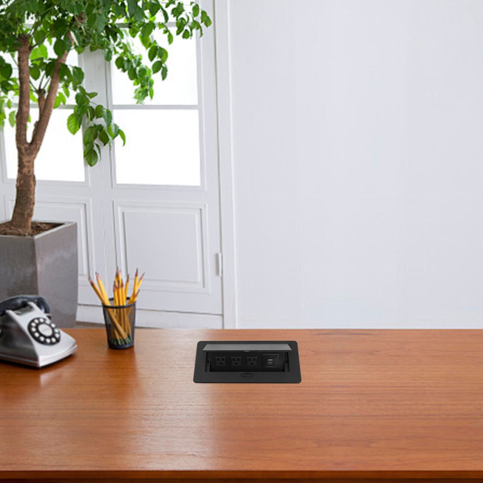 Miumaeov 3 Outlet Pop Up Power Cover Box Pop-up Socket Multiple Plug ...