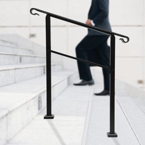Miumaeov 100cm Wood Handrail For Steps Stair Railing Hand Rail Kit ...