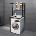 Miumaeov 3-Tier Over The Washer and Dryer Storage Shelf Floor Mount ...