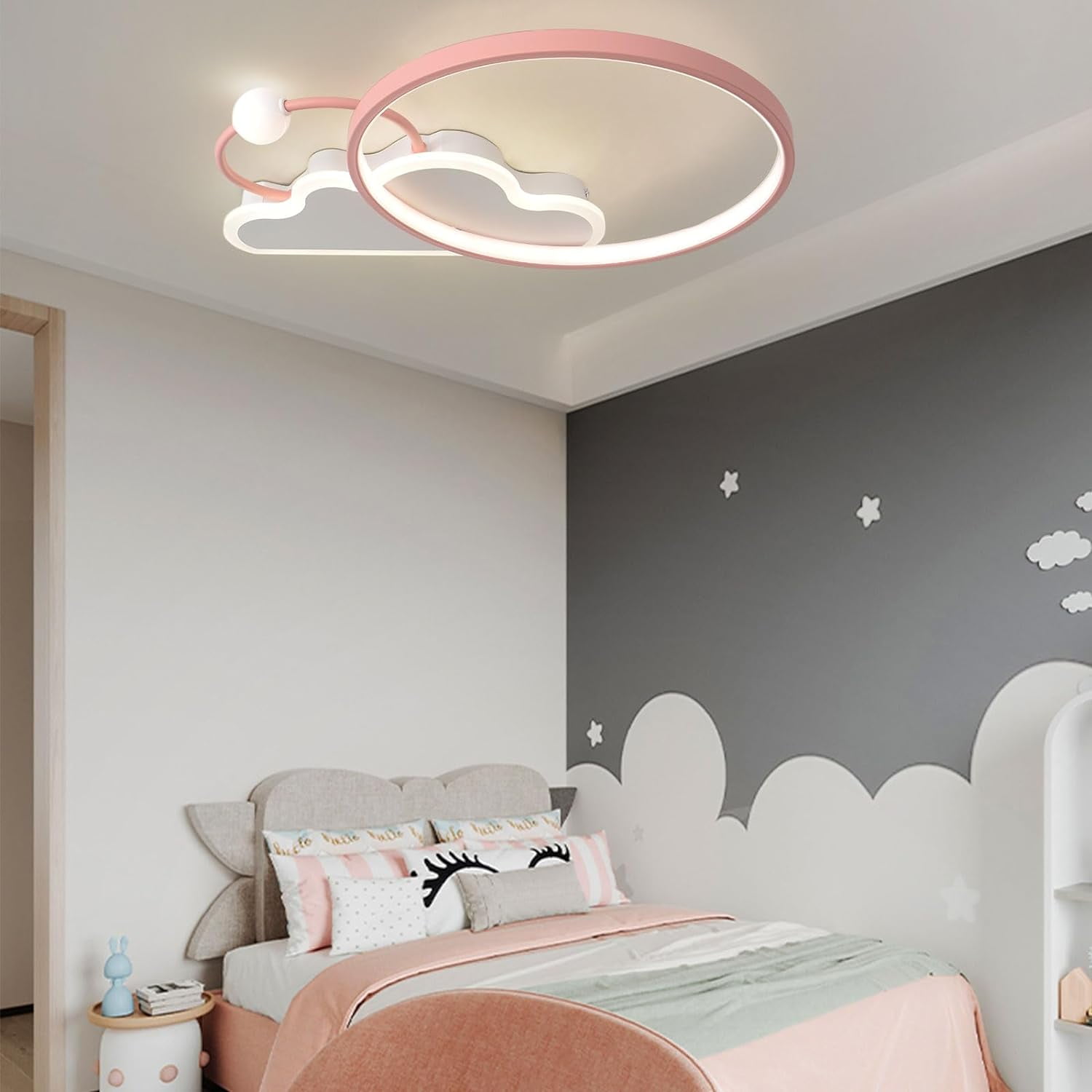 Miumaeov 31W Modern LED Ceiling Light Dimmable Clouds Shaped Flush ...