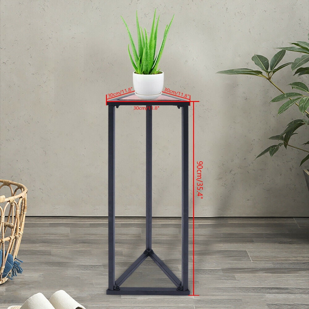Miumaeov Tall Metal Plant Stand, Triangular Flower Pot Holder, 35.43 ...