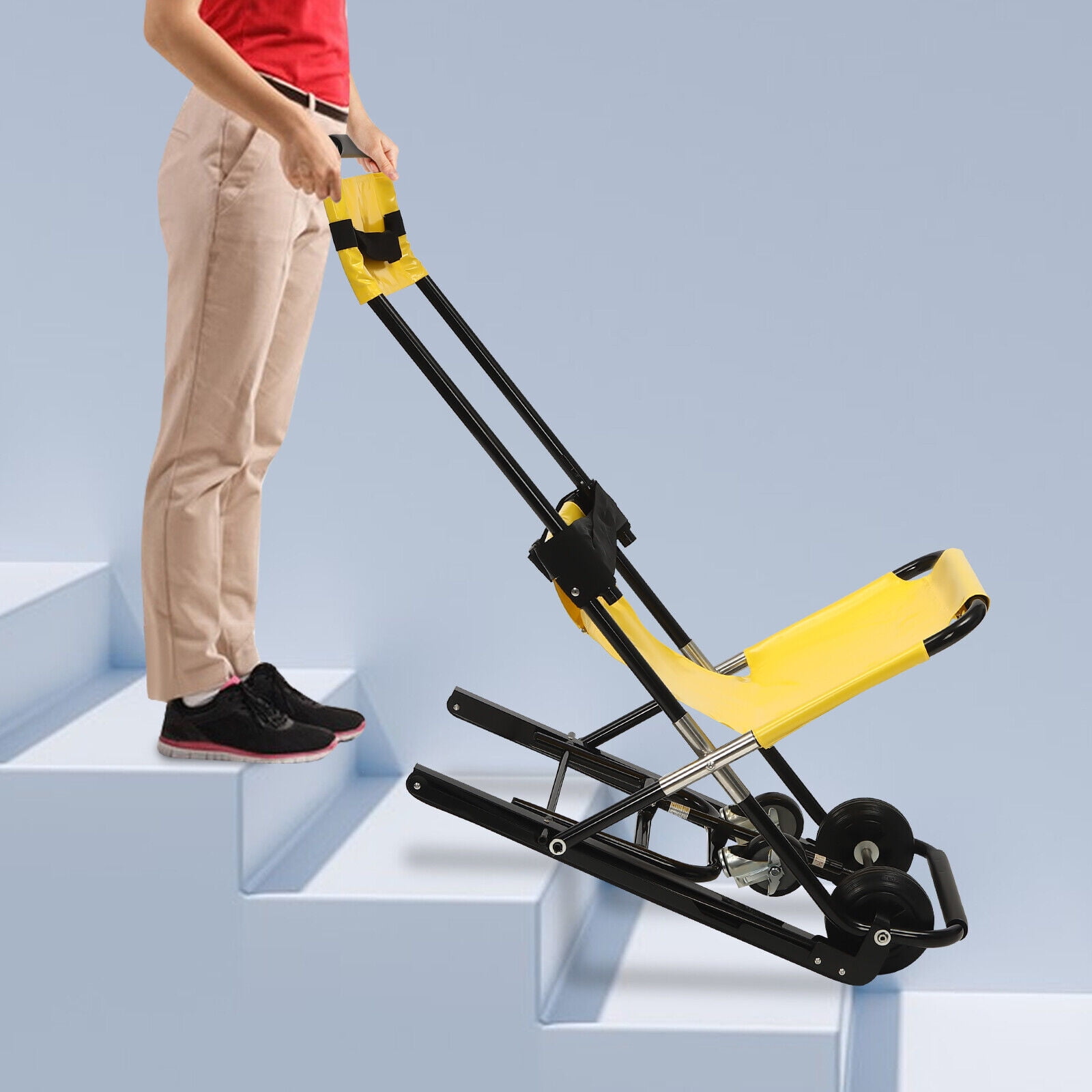 Miumaeov 350.53 lbs Load Capacity Mobile Stair Lift Evacuation Chair ...